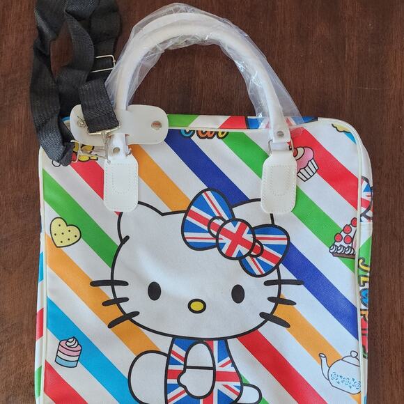 Hello Kitty | Bags | Hello Kitty Travel Bag Large Compartment Brightly ...